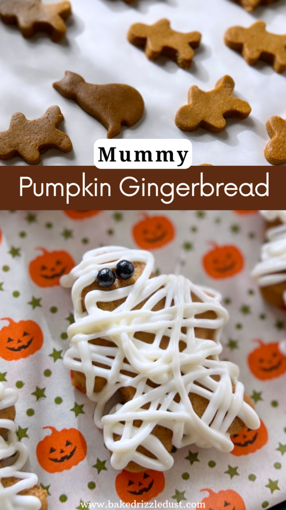 Halloween Pumpkin Spice Gingerbread Cookies - Bake Drizzle Dust