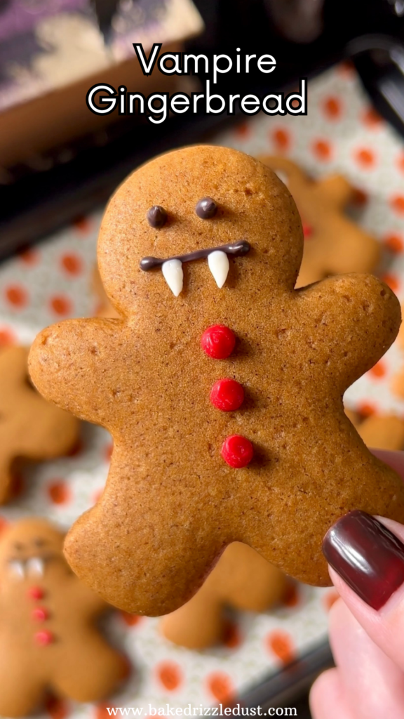 Halloween Pumpkin Spice Gingerbread Cookies - Bake Drizzle Dust